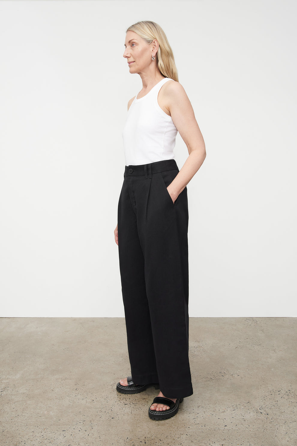 Shop Composer Pant - Black | Kowtow Clothing | Kowtow