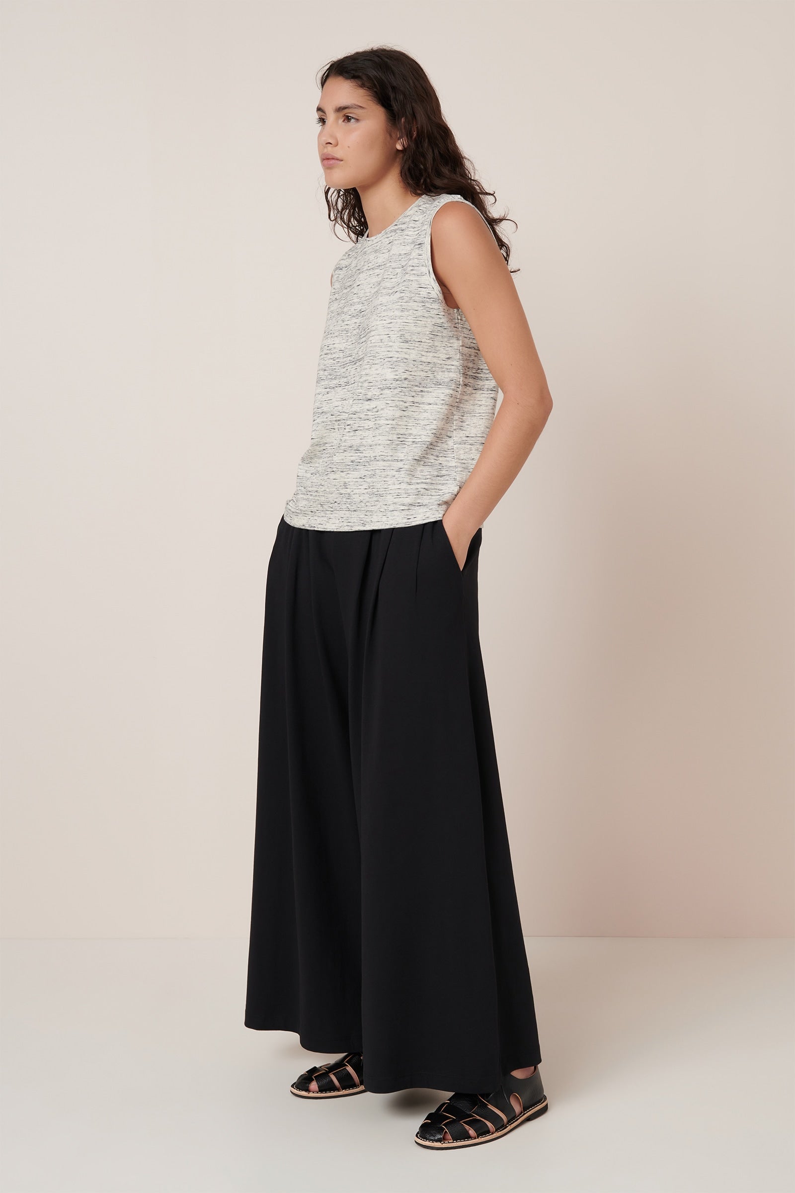 Shop Building Block Singlet Top - Marble | Kowtow Clothing | Kowtow