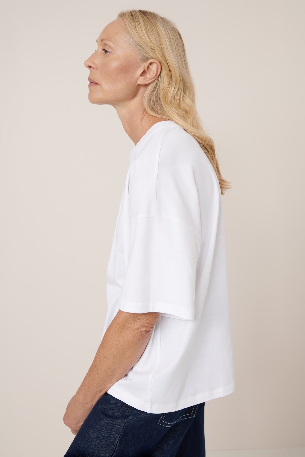 Shop Oversized Boxy Tee - White | Kowtow Clothing | Kowtow