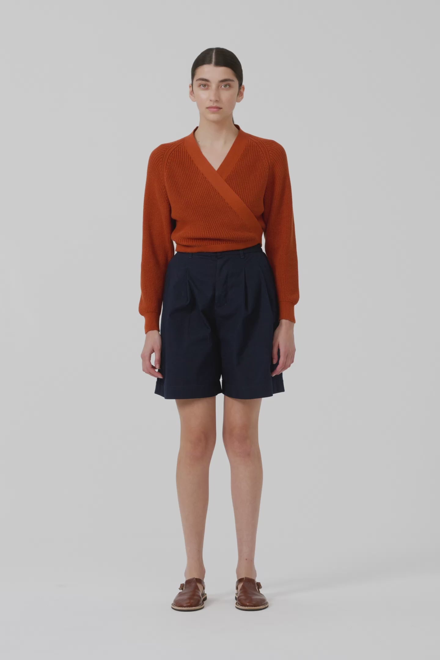 Shop Composure Cardigan - Clay Red | Kowtow Clothing | Kowtow