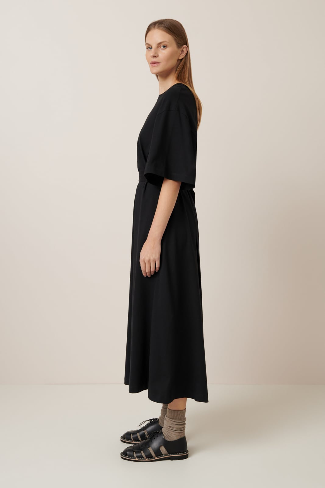 Shop Building Block Shadow Dress - Black | Kowtow Clothing | Kowtow