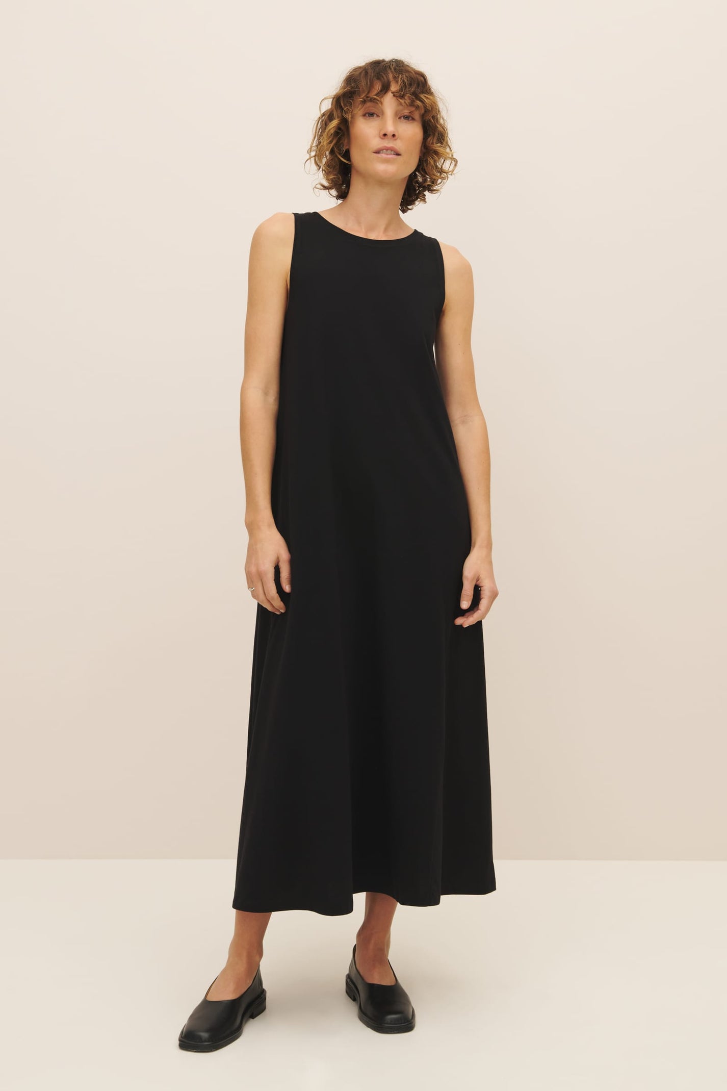 Shop Tank Swing Dress - Black | Kowtow Clothing | Kowtow