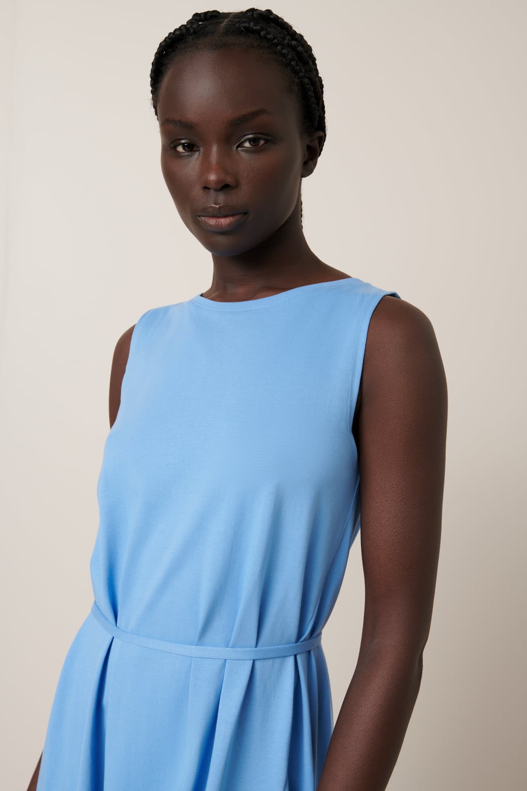 Shop Building Block Tank Swing Dress - Skyline | Kowtow Clothing | Kowtow